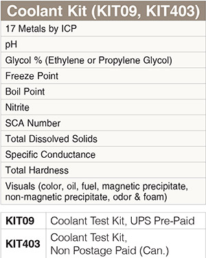 Coolant Testing Kit, UPS Pre-Paid | OAICOLKIT - AMSOIL